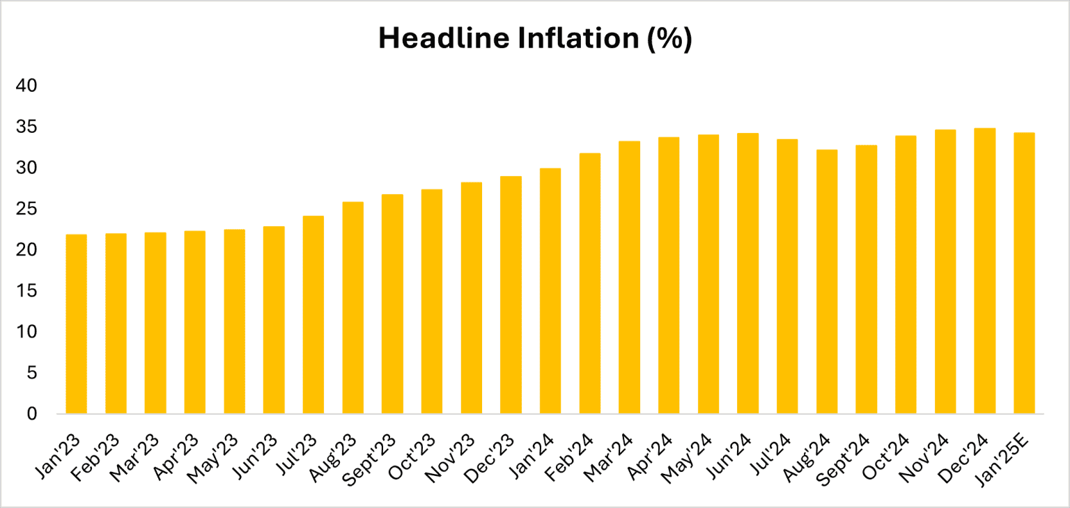 Nigeria’s Inflation: 34.2% in January 2025 - Parthian Partners
